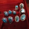 Assorted Gemstone Rings Jewelry, Assorted Crystal Handmade Ring for ...