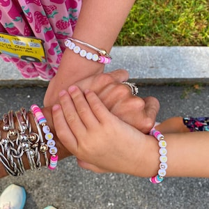 First Day of School Bracelet Set Mommy and Me Bracelet Kindergarten ...