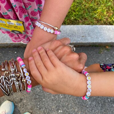 Back to School Bracelet Set Mommy and Me Bracelets First Day of School ...