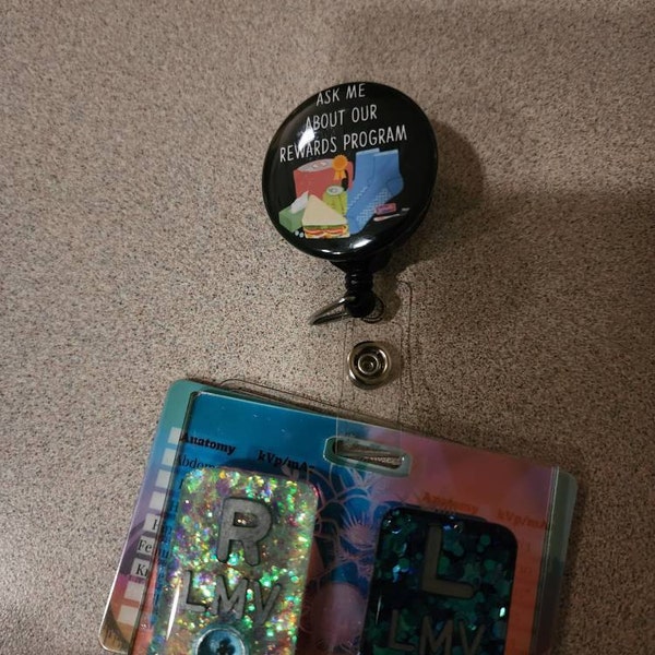 Ask Me About Our Rewards Program Badge Reel, Grippy Socks, Turkey ...