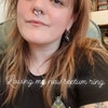 Moth Nose Ring Piercing Deaths Head Nose Septum Helix 15mm Ring 20g 0 ...