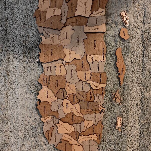 New York Counties Map Puzzle: Educational Plywood Toy - Etsy