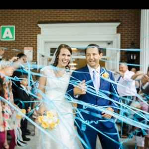 100 Hand Rolled Wedding Ceremony / Reception Exit Sendoff Streamers ...