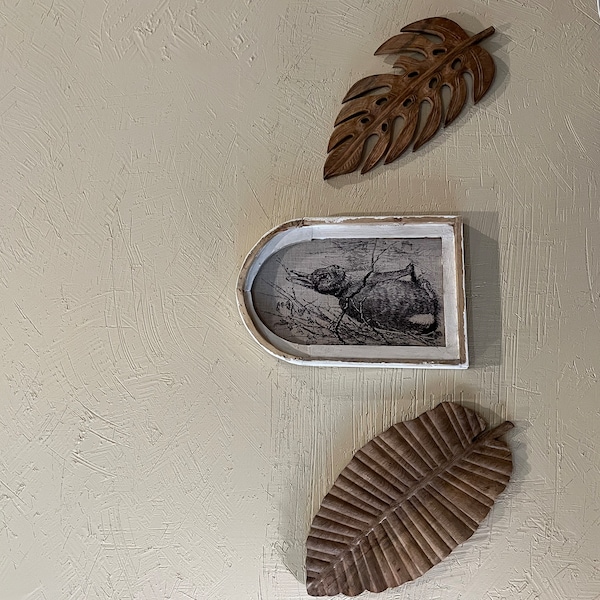 Bunny Wall Art | 14" X 22" | Arch Window Frame | Rabbit Decor | Spring ...