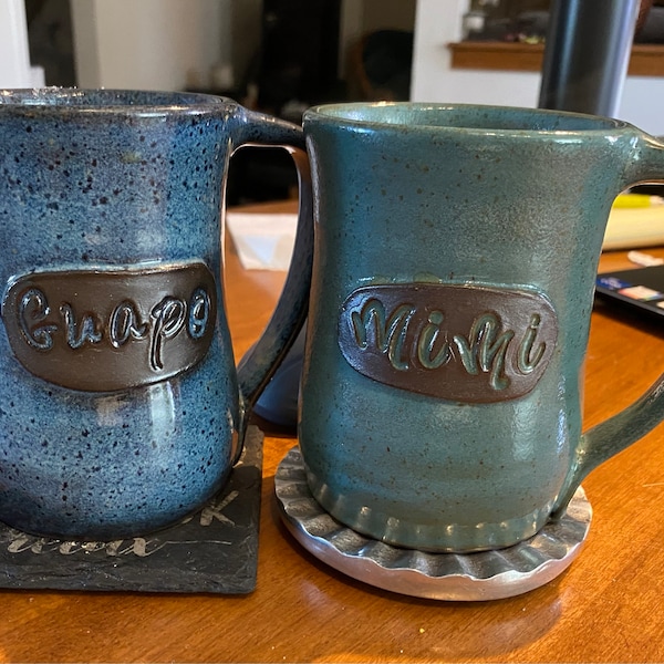Personalized Pottery Mug With Name, Custom Coffee Cup **made to Order ...
