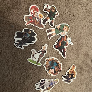 Legend of Zelda, Link Sticker, Cartoon Stickers, Video Gamer Stickers ...