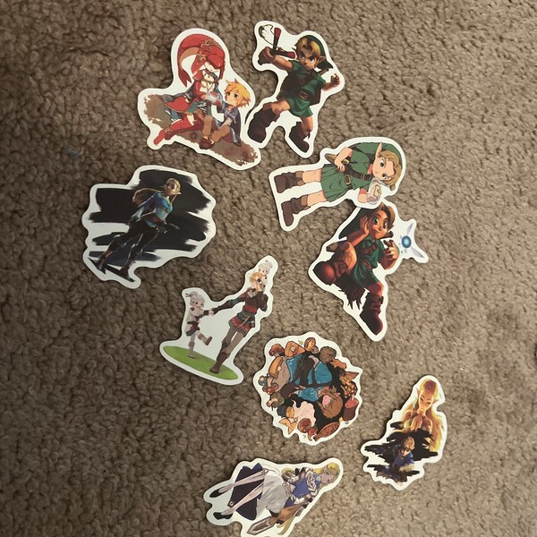 Legend of Zelda, Link Sticker, Cartoon Stickers, Video Gamer Stickers ...