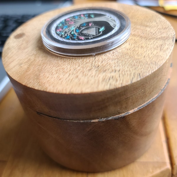 One Day at A Time Alcoholics Anonymous AA Chip Holder Wood Bookmark God ...