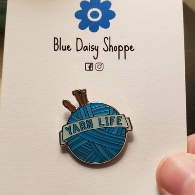 Yarn Life Enamel Pin Pin Enamel Pin Crochet Pin Knitter - Etsy