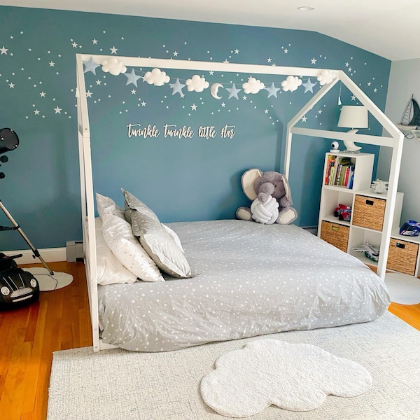 Clouds Wall Hanging,7 Small Clouds Nursery Wall Decor,small Clouds for ...