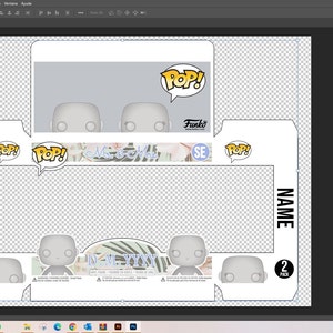 Plantilla de caja personalizada Funko Pop. Descarga Digital 2 - Etsy México