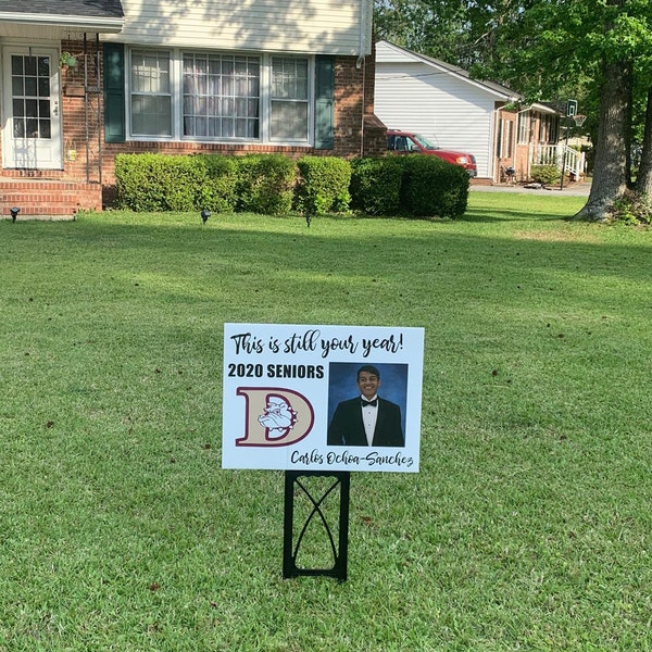 High School Senior Sign, Senior School Yard Sign, 2026 Grad Yard Sign ...