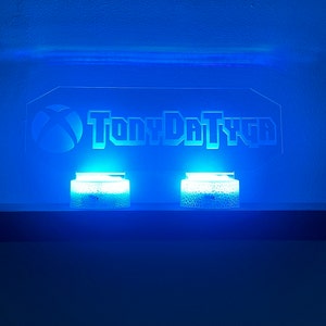 Personalized XL Gamertag Light Sign , Custom Gamer Tag Sign ...
