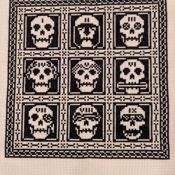 The Locked Tomb Sampler Cross Stitch Pattern PDF - Etsy