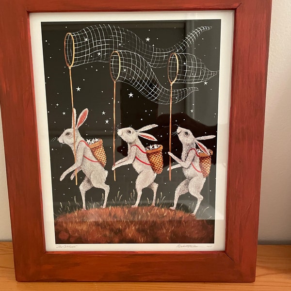 Elizabeth Foster Artist Print the Bear & the Bass - Etsy