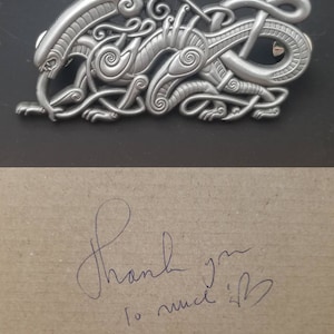 Knotwork Xenomorph 3D Metal Pin Alien Monster Celtic Viking Gripping ...