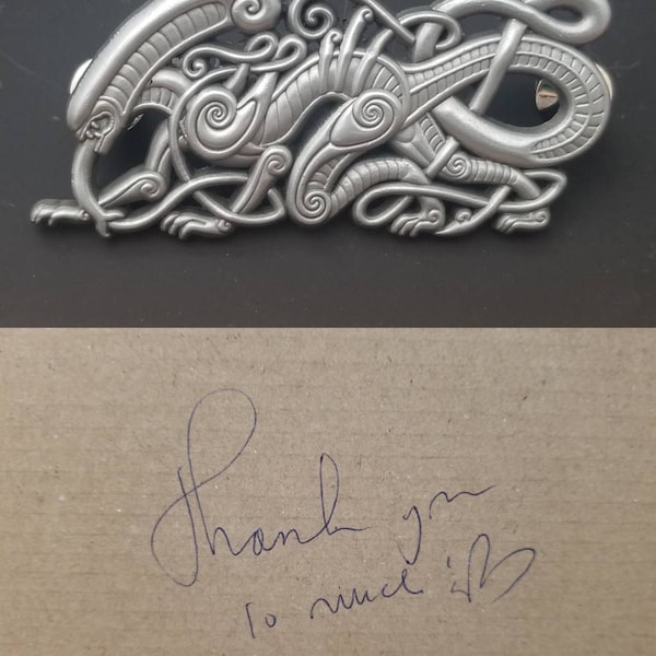 Knotwork Xenomorph 3D Metal Pin - Alien Monster Celtic Viking Gripping ...