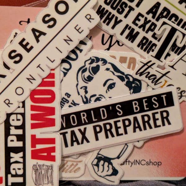Tax Preparer Gift | Tax Preparer Stickers | CPA Gift | Accountant Gift ...