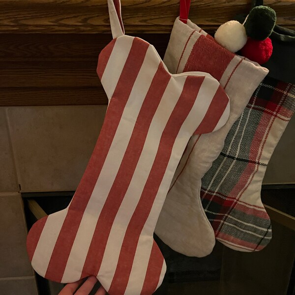 Dog Bone Christmas Stocking Sewing Pattern/ PDF Sewing Tutorial for Dog ...