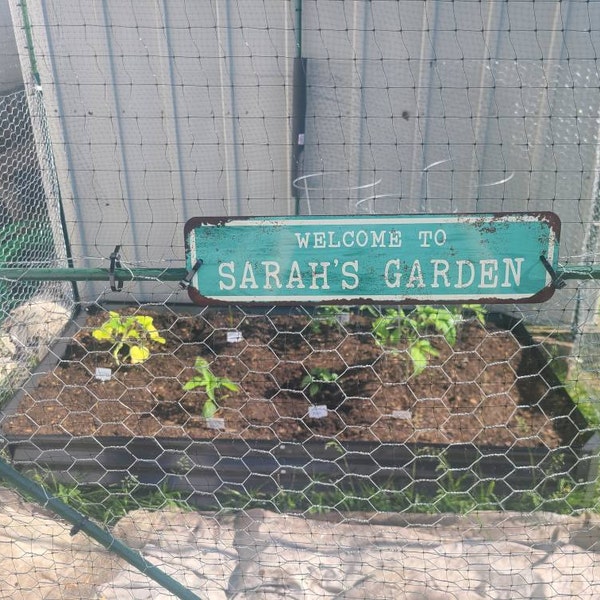 Personalized Garden Sign - Custom Garden Gate Sign - Gardener Friend ...