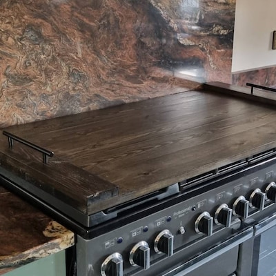 Farmhouse American Style Stove Cover / Noodle Board / Oven Cover / Gas Hob Cover Aga / Air Fryer ...