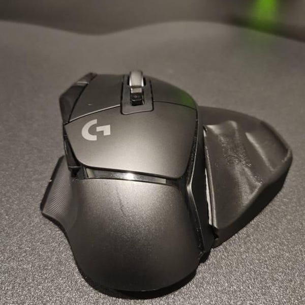 Pinky Rest Adapter, Ergonomic With PTFE Skates for Logitech G502X (all ...