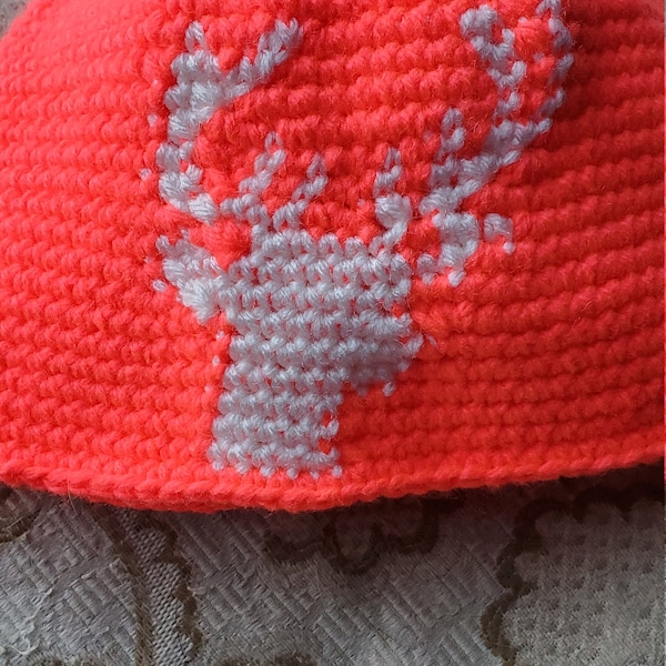 Crochet Pattern - Dylan Deer Silhouette Hat/beanie by Lakeside Loops ...