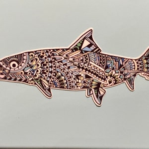 Mayfly Zentangle 3M Laminated Vinyl Decal | Etsy