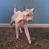Walking Cat Model Low Poly Paper Model Template, Halloween, Paper Craft ...