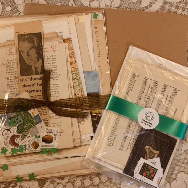 Ireland Paper Pack, 70+ Irish Vintage Ephemera and Pictures for ...
