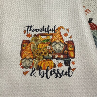 Thankful Blessed Gnomes Truck Png, Sublimation Designs Downloads, Fall ...