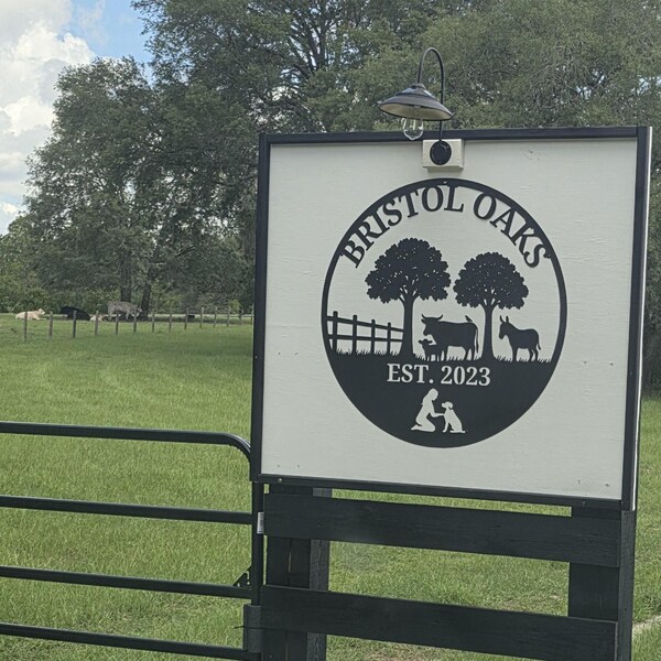 Metal Custom Cattle Brand Sign / Custom Sign / Your Brand Here Sign ...