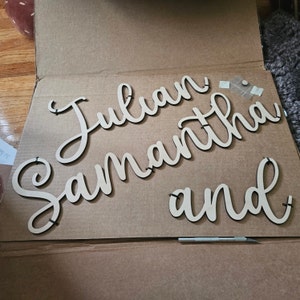 Wooden Name Signs Wooden Letters Personalized Wood Design Laser Cut Out ...