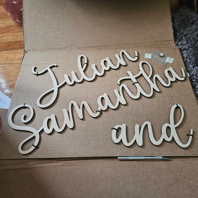 Wooden Name Signs Wooden Letters Personalized Wood Design Laser Cut Out ...