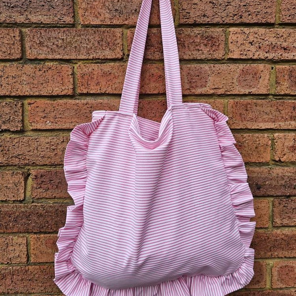 Ruffle Tote Bag Sewing Pattern | One Size | Instant Download | Easy ...