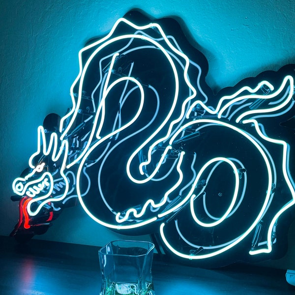 White Dragon Real Neon Sign Scaled Replica From Blade Runner - With ...