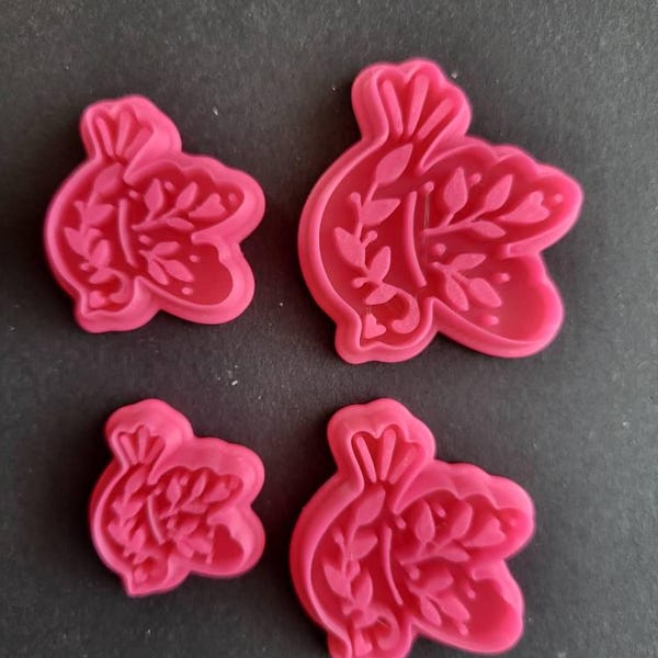 Bow Polymer Clay Cutter Digital STL File, Polymer Clay Earring, Clay ...