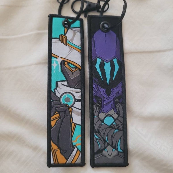 Valorant Keychain Luggage Tags Embroidered Key Tags Embroidered Woven ...
