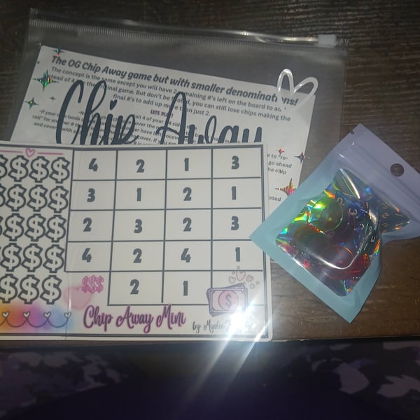 Chip Away Mini, Low Denomination Savings Challenge - Etsy