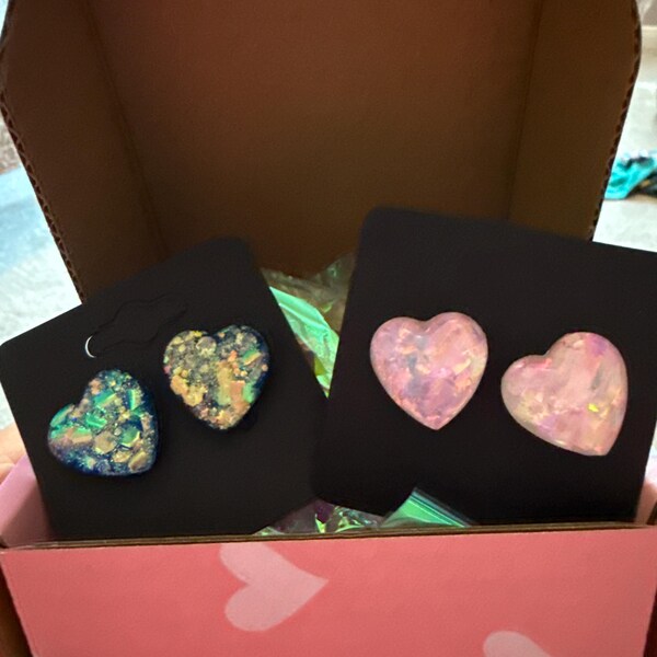 Iridescent Resin Ring. Rainbow Iridescent Resin Ring. Stacking Resin ...