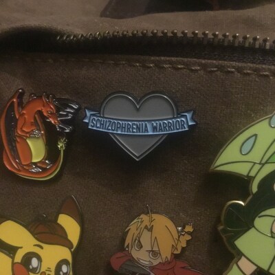 Schizophrenia Warrior Pin - Etsy