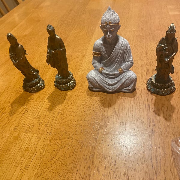 White Gautama Buddha Statue, Shakyamuni Buddha, Buddha Statue for Home ...