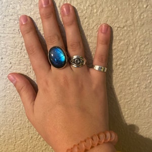 Eye Ring 925 Sterling Silver Jewelry Silver Human Eye Ring - Etsy