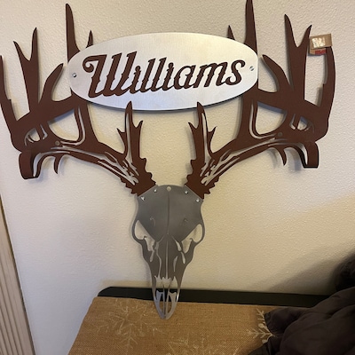 Buck and Doe Welcome Personalized Sign - Etsy