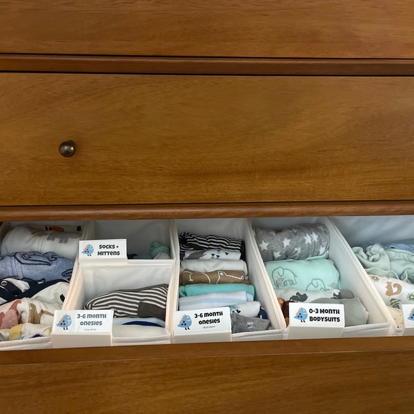 Bin Labels, Basket Labels, Bin Tags, Drawer Divider Labels, Home ...