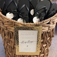 2 Flip Flop Tags, Shoe Size Tags, A Little Treat for Your Dancing Feet ...