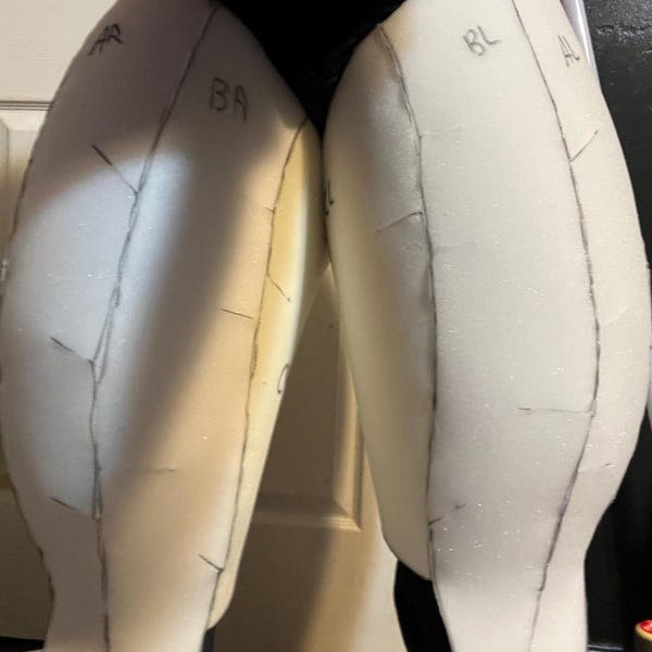 Hollow Foam Slim Toon Digi Leg Pattern - Etsy