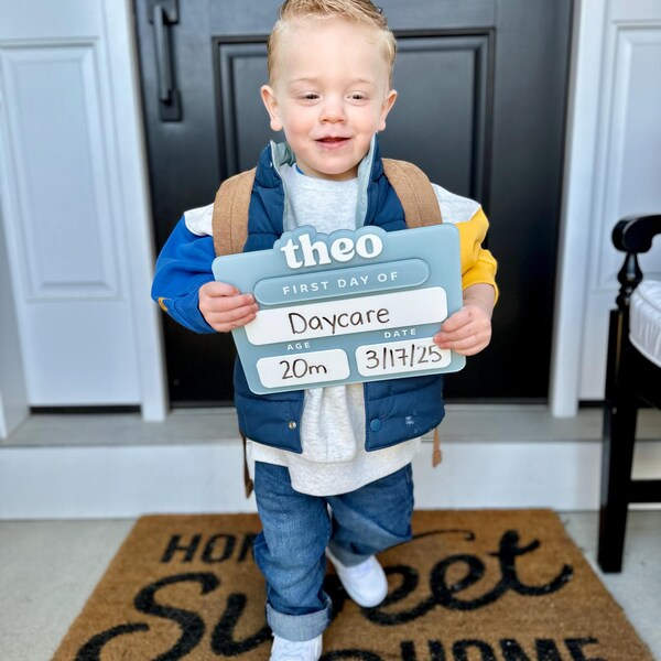 Acrylic First Day of School Sign|personalized School Sign|back to ...