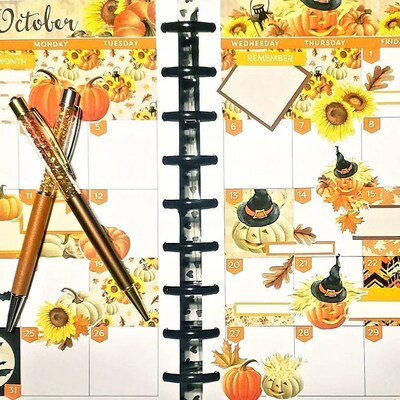 Happy Planner October Monthly Kit, October Monthly Kit Printable ...
