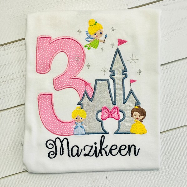 Character Inspired Miss Mouse Castle Embroidery Applique Design - Etsy